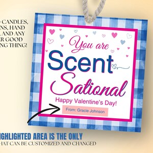 Valentine Tag Bath & Body Work Inspired Scent-sational Gift Tag, Non ...