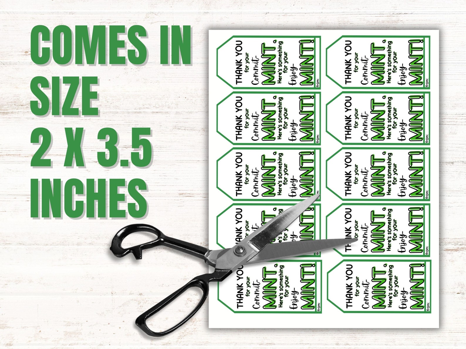 Mint Tags Staff Appreciation Teacher Appreciation Gift Tags Chewing Gum ...