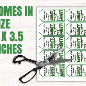 Mint Tags Staff Appreciation Teacher Appreciation Gift Tags Chewing Gum ...