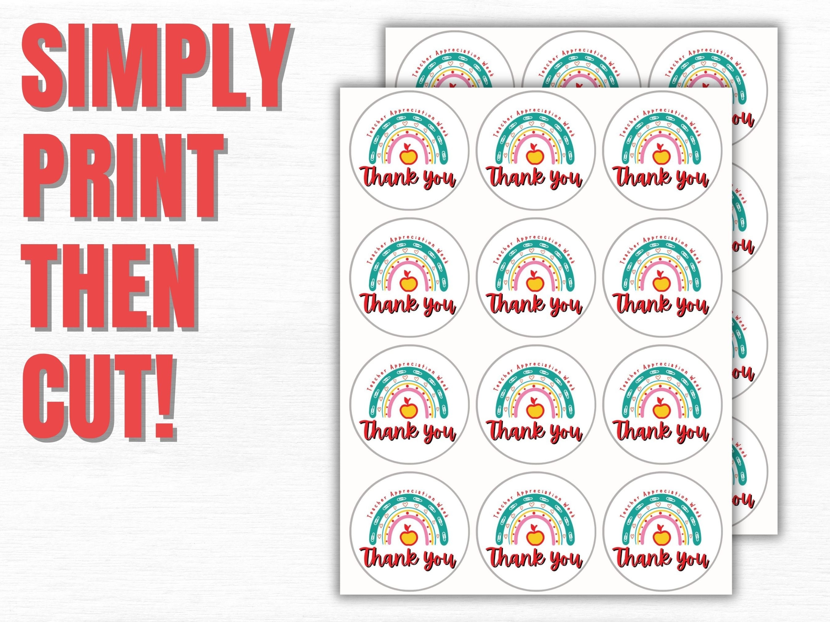Teacher Appreciation Cupcake Toppers Printable Treat Toppers for ...