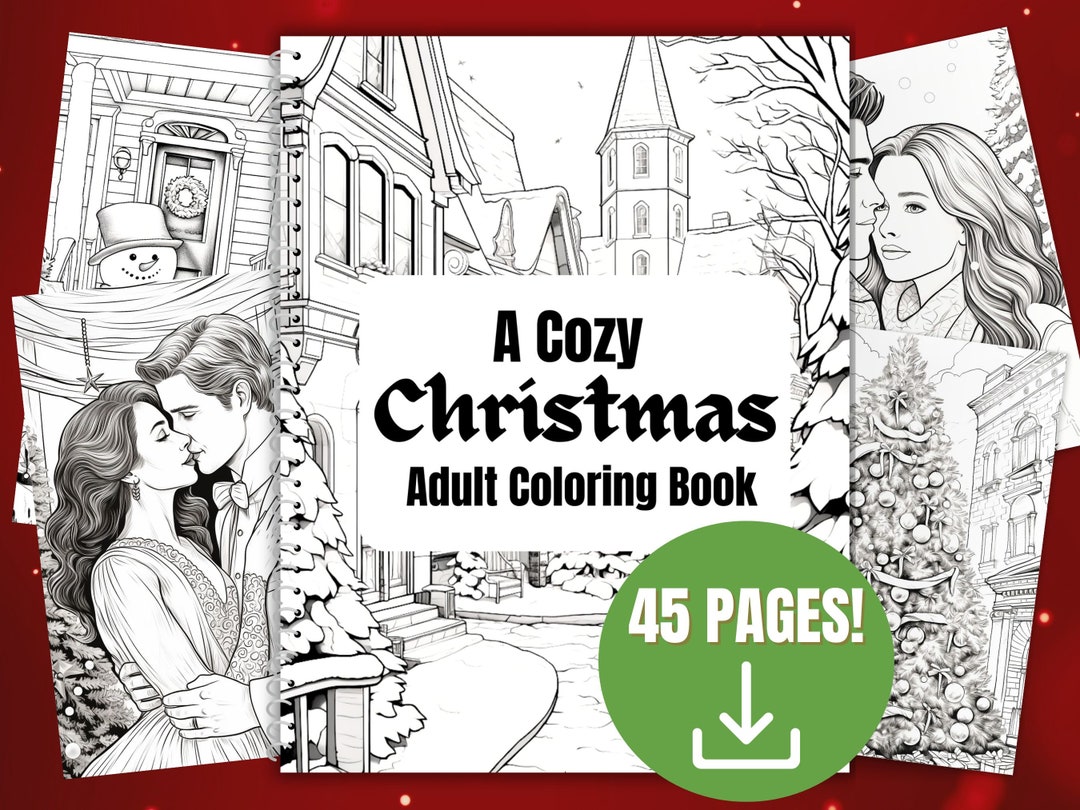 Christmas Adult Coloring Pages, Winter Coloring Pages, Christmas ...