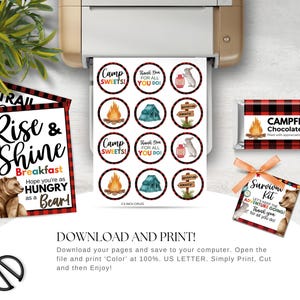 Camping Teacher Appreciation Week Bundle Theme Ideas Editable Teacher ...