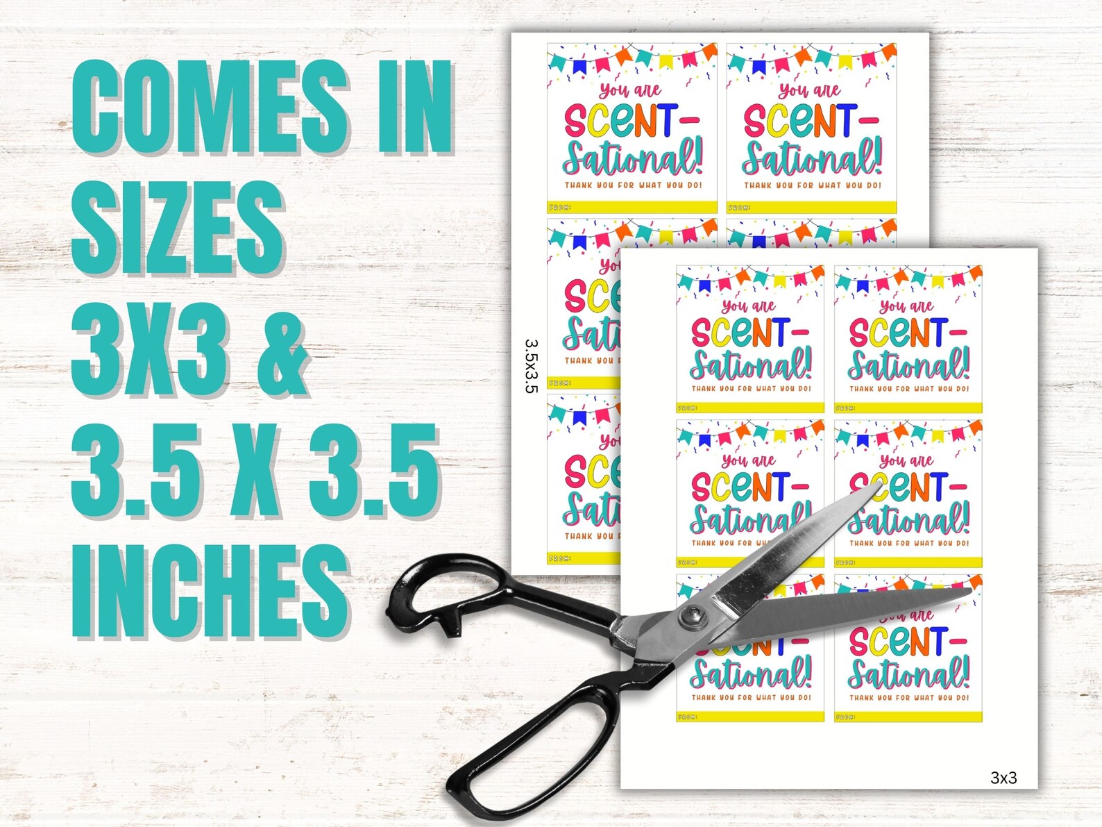 Candle Gift Tag Teacher Appreciation Scent-sational Tag Candle Gift ...