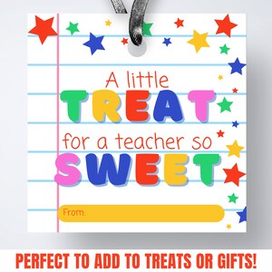Teacher Appreciation Gift Tags Printable Teacher Thank You Cookie Tag ...