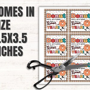 Back to School Donut Tag Printable 1st Day of School Tag Donut Worry ...