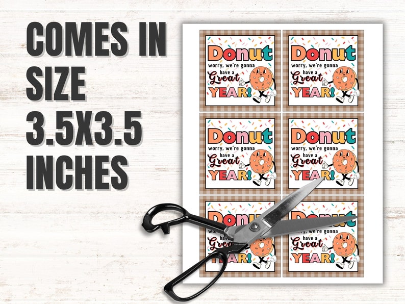 Back to School Donut Tag Printable 1st Day of School Tag Donut Worry ...