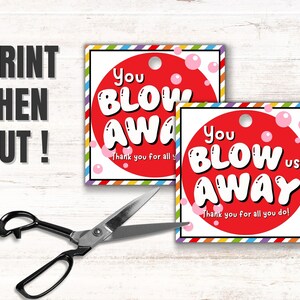 Printable Appreciation Tag for Gum Teacher Appreciation Tag Employee ...