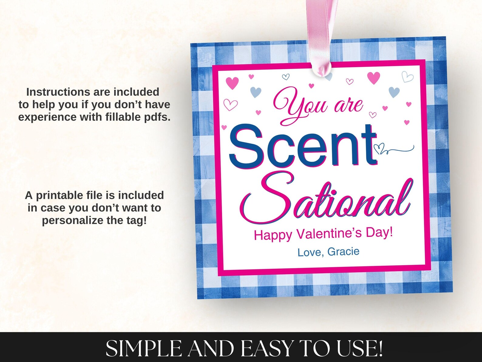 Valentine Tag Bath & Body Work Inspired Scent-sational Gift Tag, Non ...