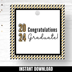 Class of 2024 Printable Tags Graduation Party Favor Tag Grad Party ...