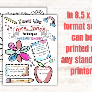 Teacher Appreciation Week Printable Teacher Appreciation Gift Thank You ...