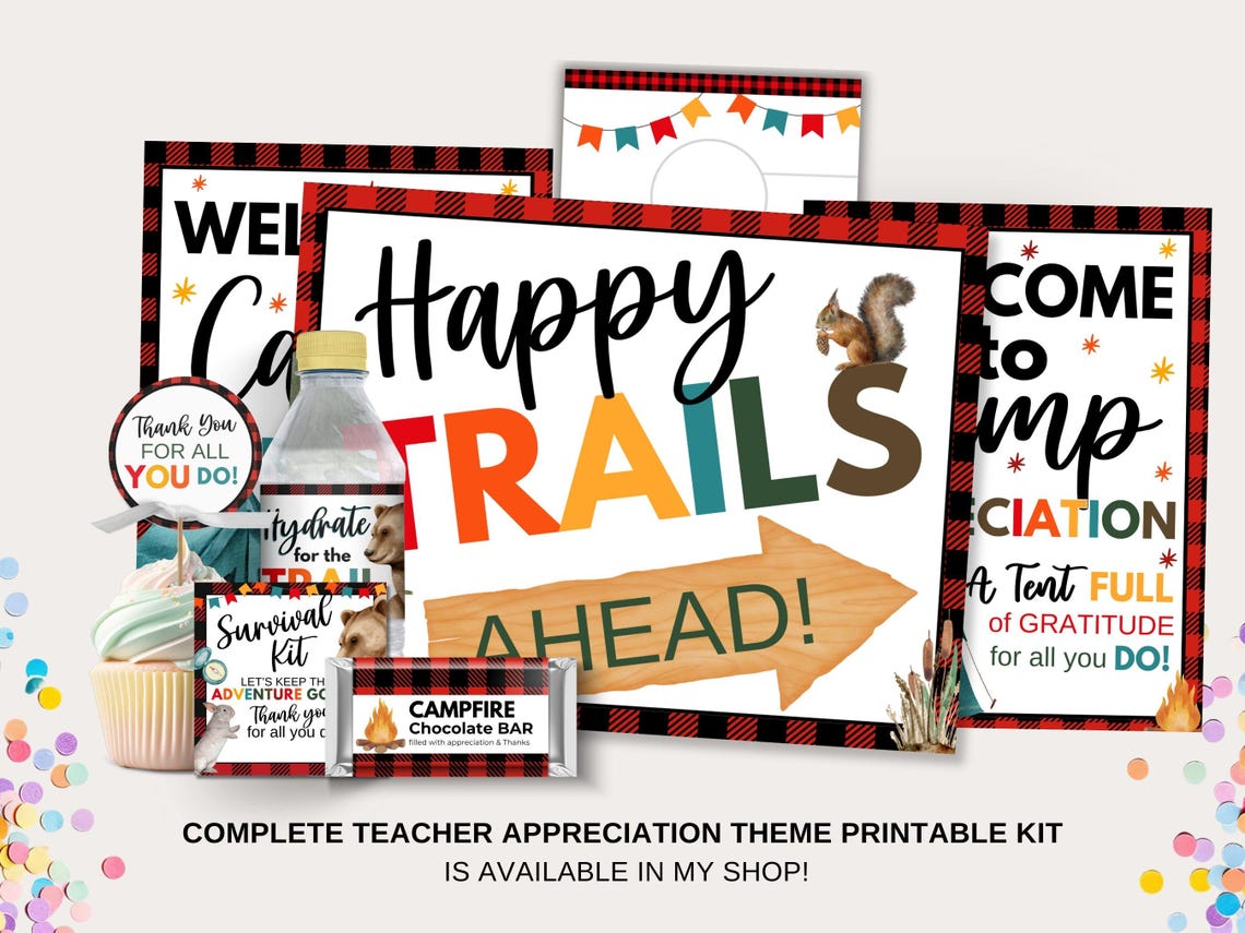 Camp Theme Teacher Appreciation Week Theme Ideas Editable Teacher ...
