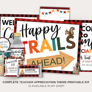 Camp Theme Teacher Appreciation Week Theme Ideas Editable Teacher ...