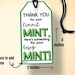 Mint Tags Staff Appreciation Teacher Appreciation Gift Tags Chewing Gum ...
