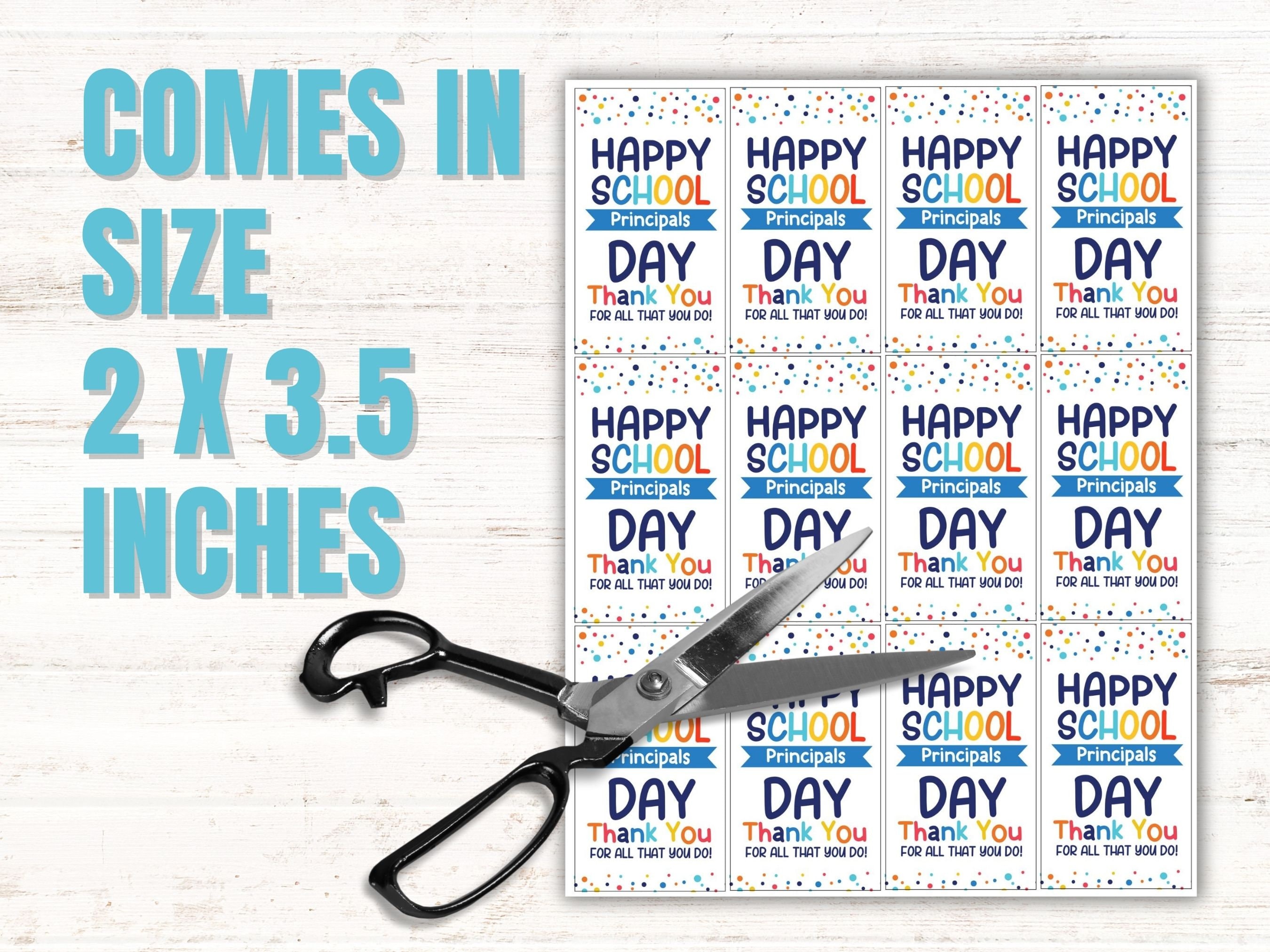 School Principals Day Gift Tag Printable Principal Thank You Tag ...
