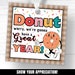 Back to School Donut Tag Printable 1st Day of School Tag Donut Worry ...