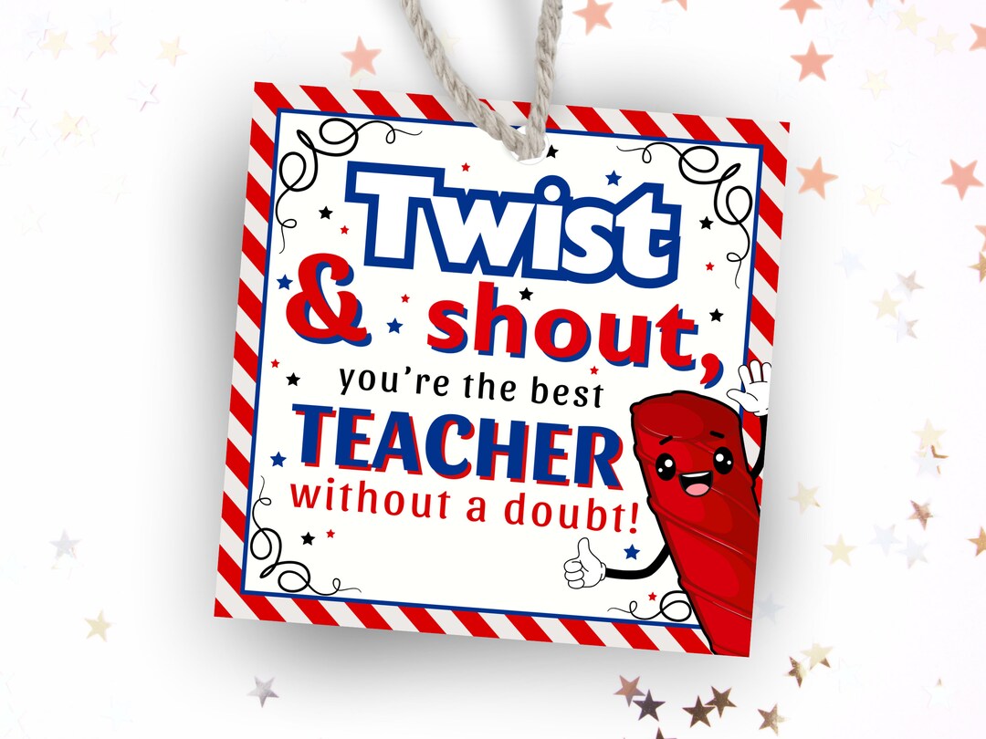 Teacher Appreciation Candy Gift Tags Thank You Teacher Gift Tag Candy ...