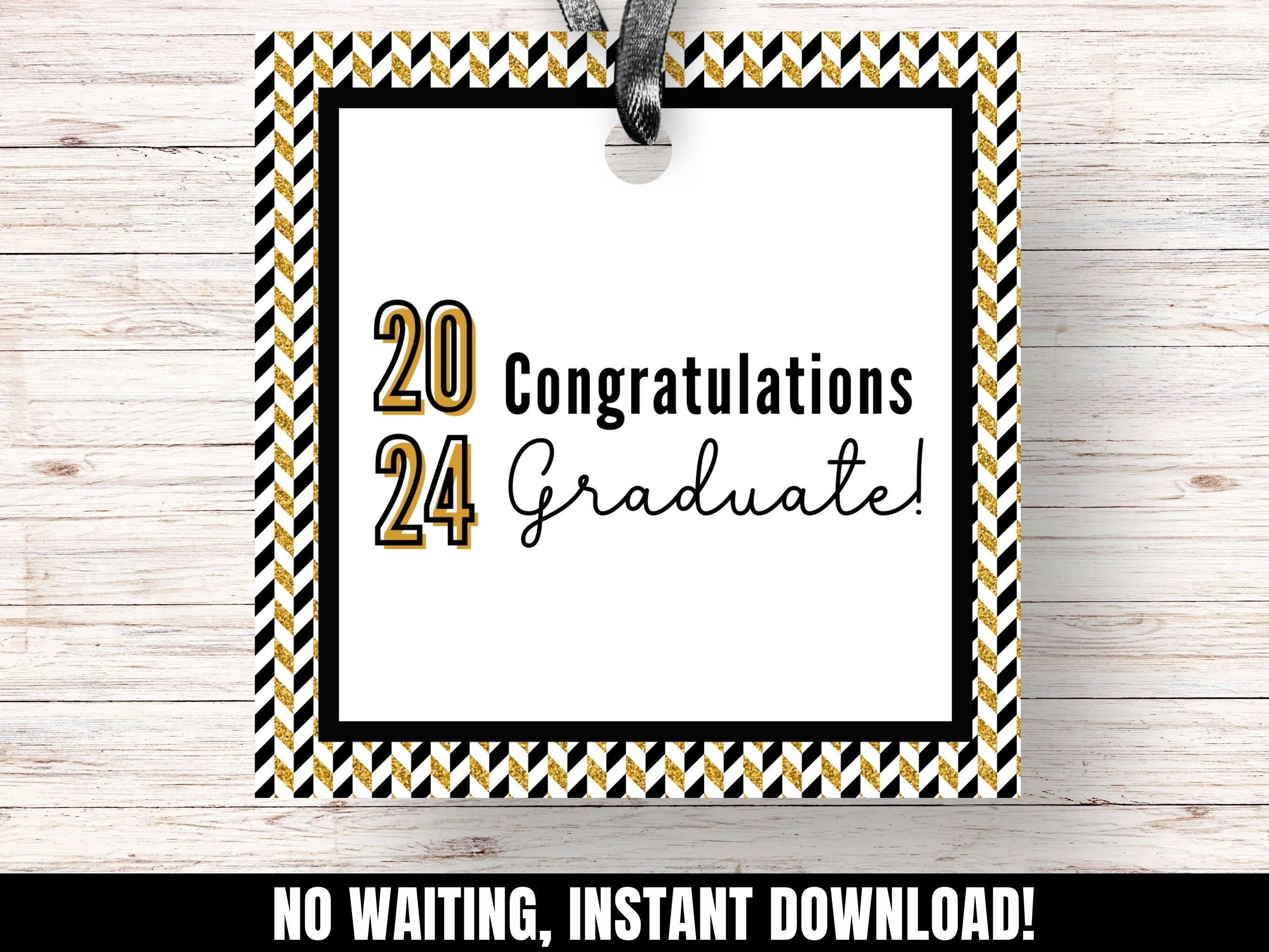 Class of 2024 Printable Tags Graduation Party Favor Tag Grad Party ...