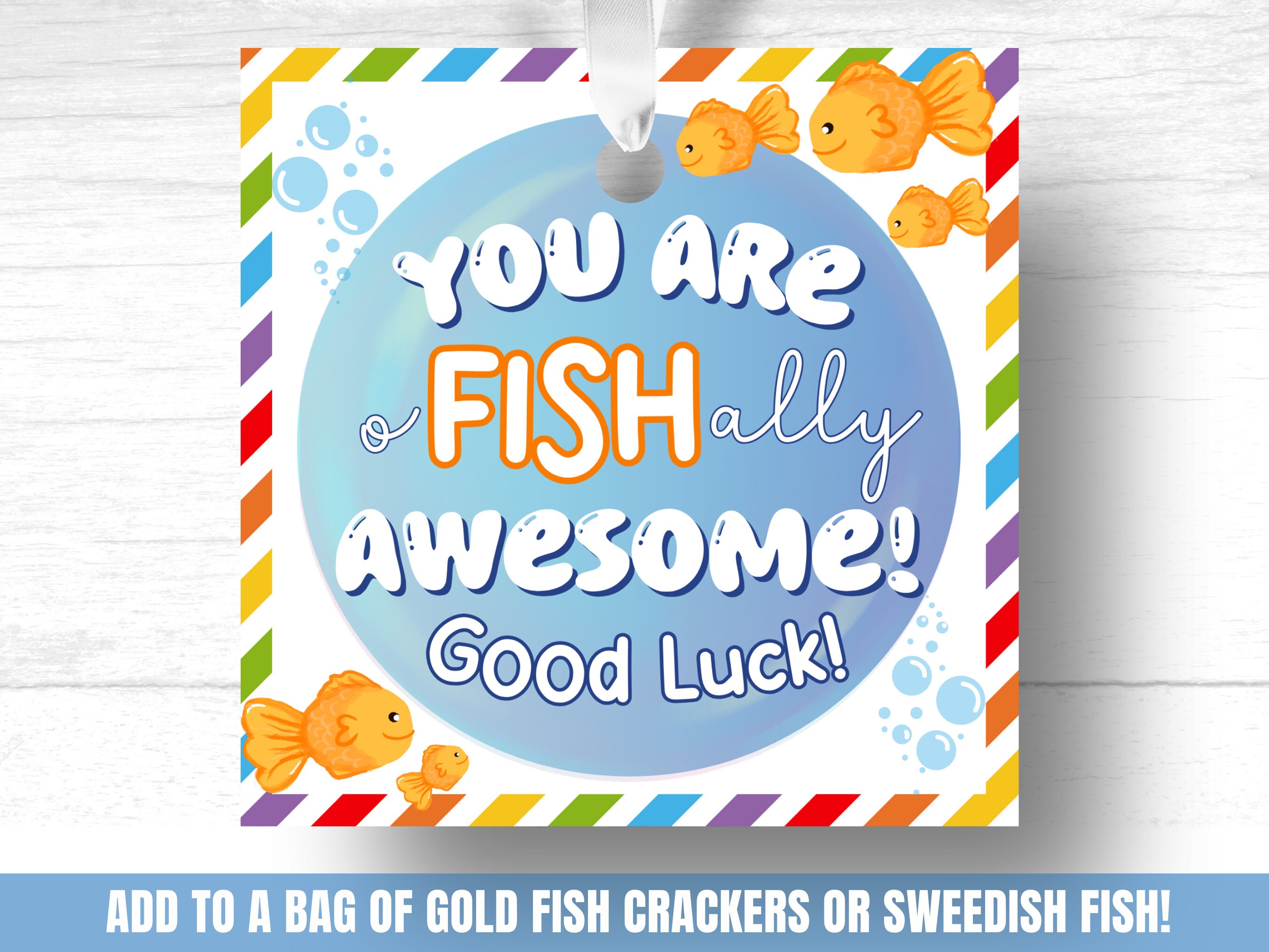 Good Luck Testing Tag Snack Tags Student Good Luck Teacher Gift SAT ...