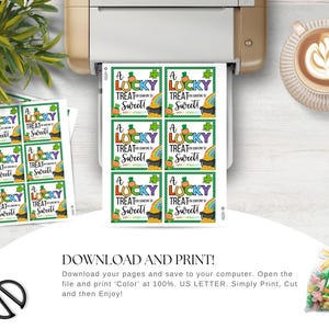St. Patrick's Day Lucky Treat Tag Printable Candy Thank You Tag St ...