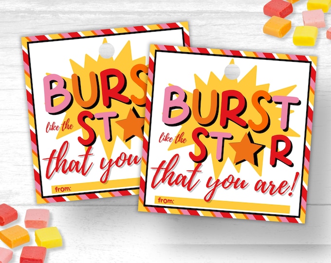 Cheer Good Luck Tag Cheerleader Treat Tags Competitive Cheer Snack Tag ...