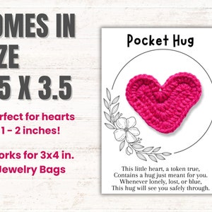 Printable Card for Pocket Hug Pocket Hug Heart Card Template Card ...