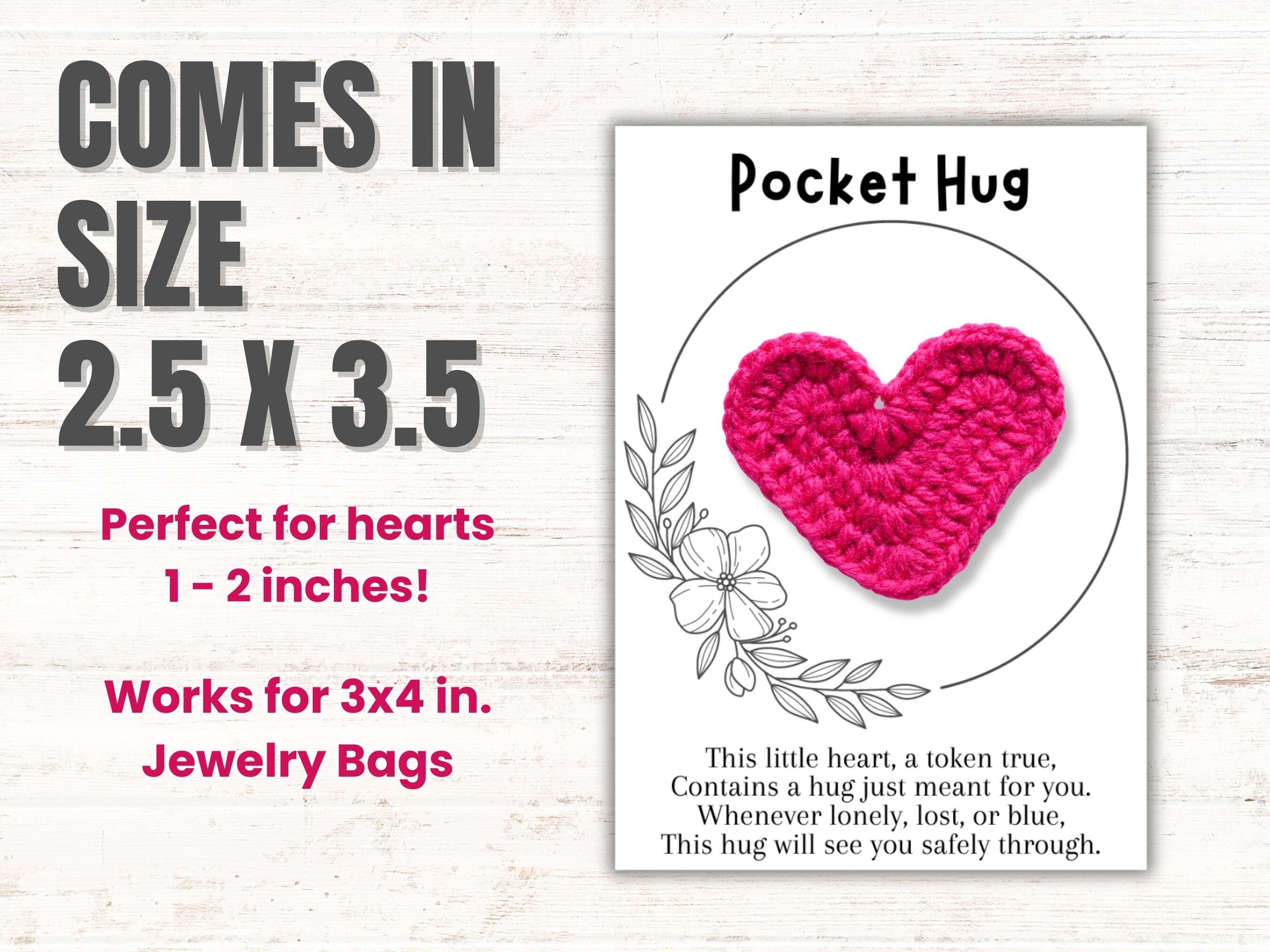 Printable Card for Pocket Hug Pocket Hug Heart Card Template Card ...