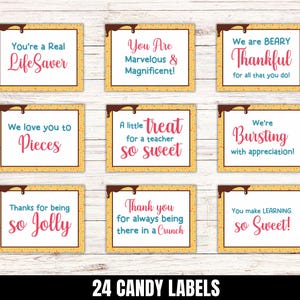 Sweets for Teachers Candy Buffet School PTO PTA Theme Teacher Candy ...