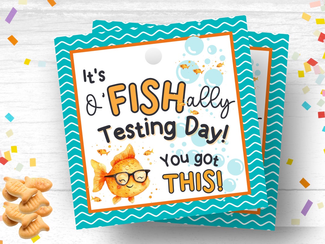 Testing Tags Student Encouragement Testing Card Classroom Testing Snack ...