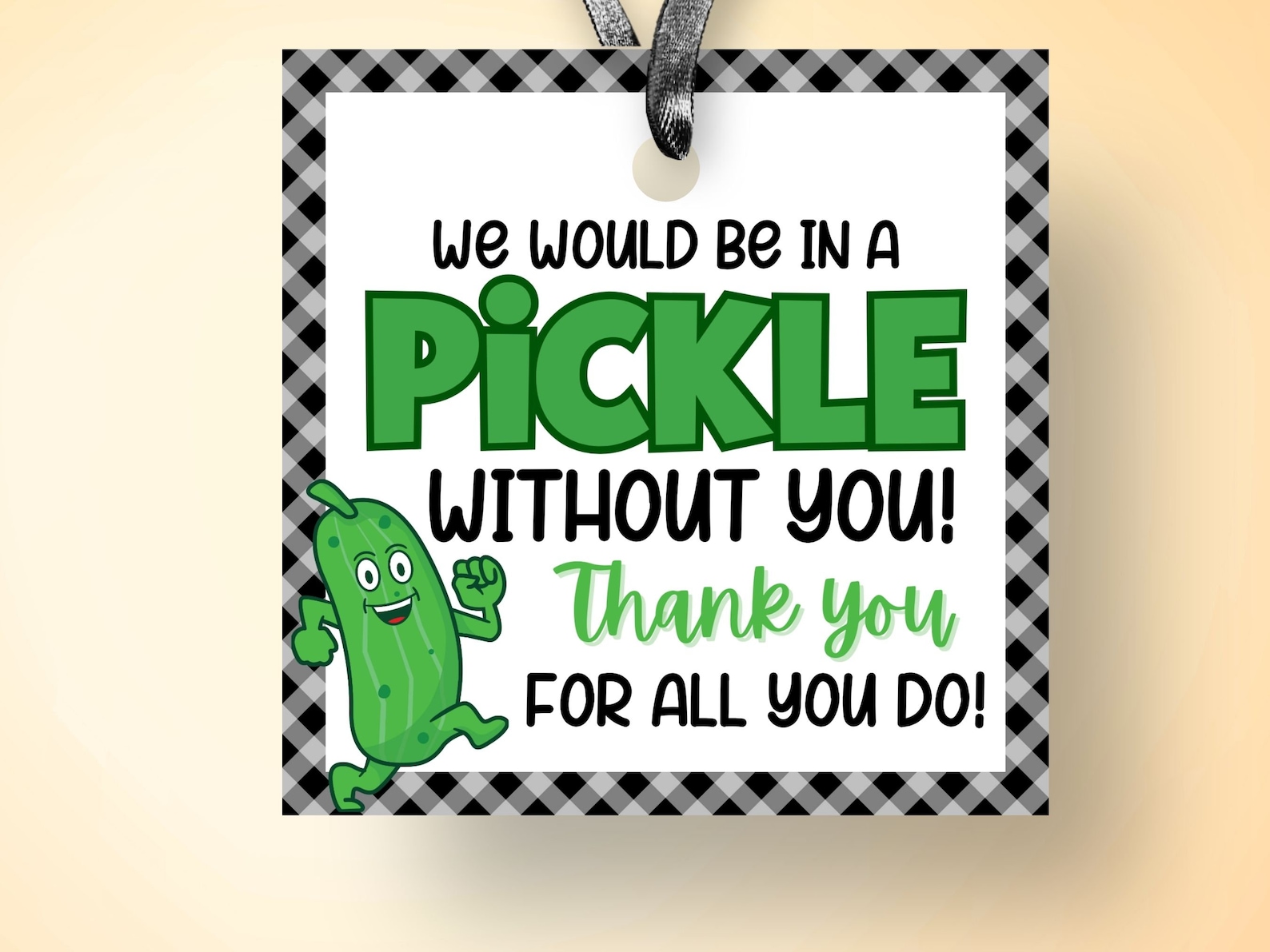 Pickle Appreciation Gift Tag Teacher Appreciation Tag Volunteer ...