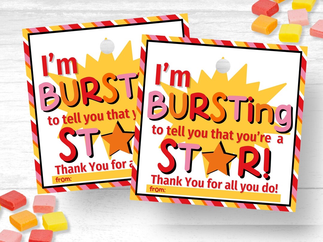 Employee Appreciation Tag, Teacher Appreciation Gift Tags, Co-worker ...