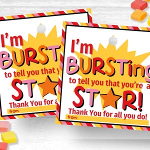 Employee Appreciation Tag, Teacher Appreciation Gift Tags, Co-worker ...