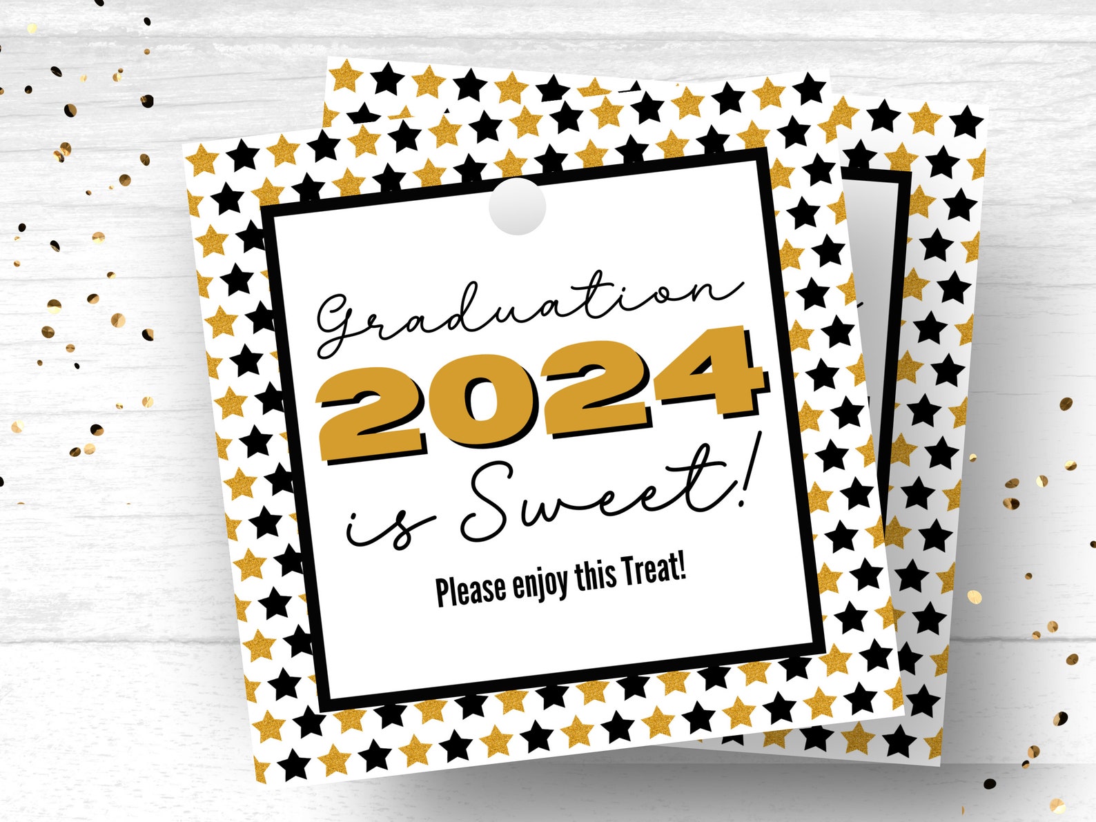 2024 Graduation Favor Printable Favor Tags Class 2024 Tags Grad Party ...