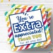 Extra Gum Teacher Appreciation Tags Extra Employee Appreciation Tag ...