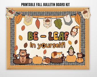 FALL Bulletin Board hello Fall Fall Classroom Decor Bulletin Board Kit ...