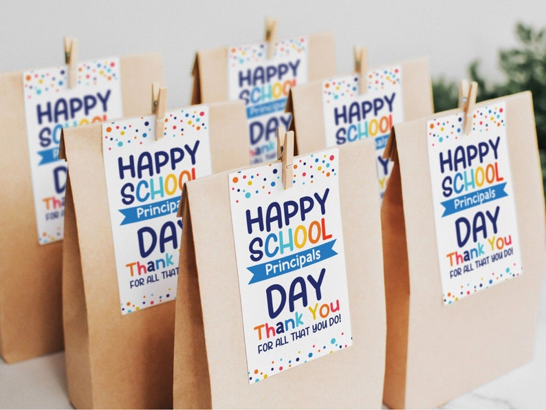 School Principals Day Gift Tag Printable Principal Thank You Tag ...