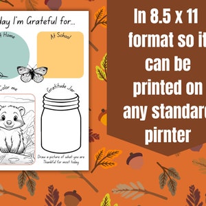 Printable Gratitude Journal With Coloring Pages for Kids ...