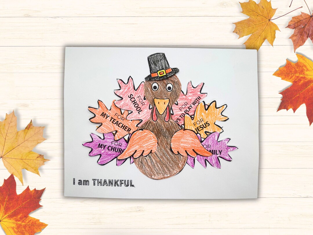 Build a Turkey Sunday School Printable Craft for Thanksgiving – Kids ...