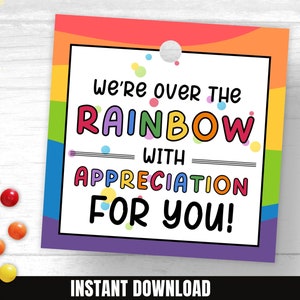 Candy Tags Teacher Appreciation Employee Appreciation Candy Tag Teacher ...