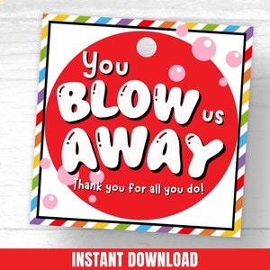 Printable Appreciation Tag for Gum Teacher Appreciation Tag Employee ...