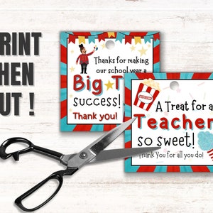 Circus Appreciation Tag Bundle Circus Themed Teacher Appreciation Week ...