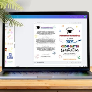 Editable Kindergarten Graduation Ceremony Program– Prek & Preschool ...