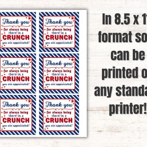 Employee Candy Appreciation Tags Teacher Appreciation Tags Thank You ...