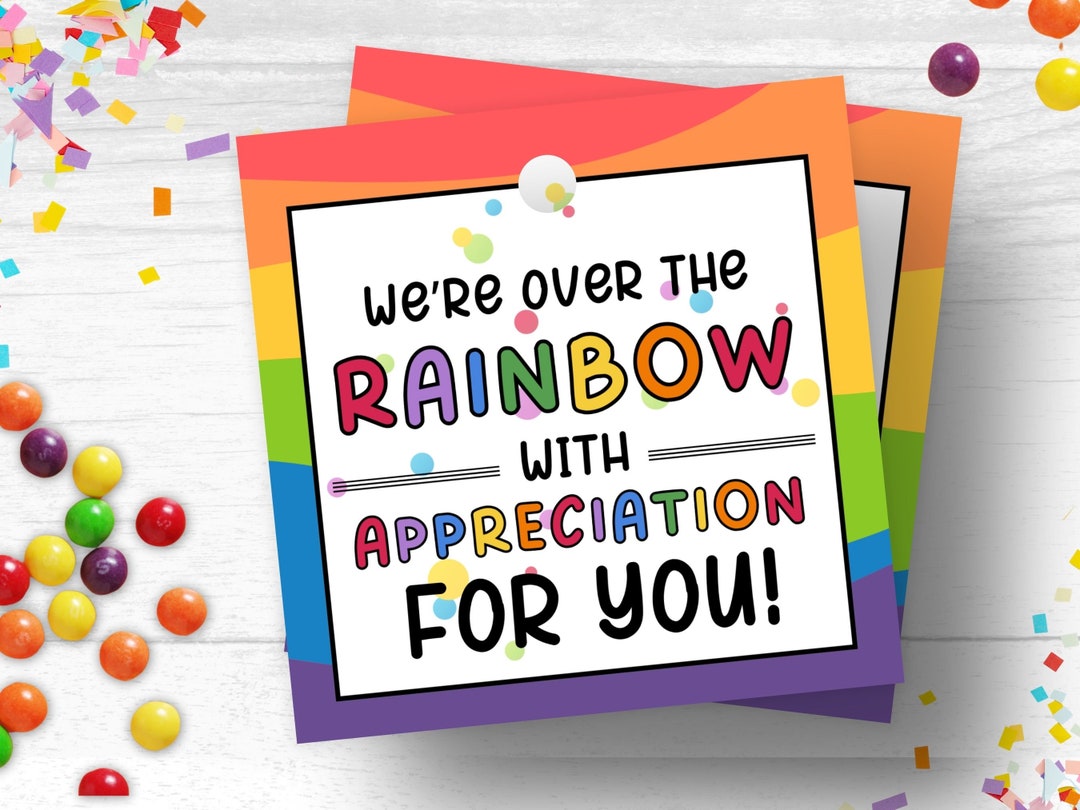 Candy Tags Teacher Appreciation Employee Appreciation Candy Tag Teacher ...