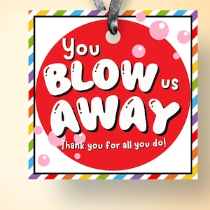 Printable Appreciation Tag for Gum Teacher Appreciation Tag Employee ...