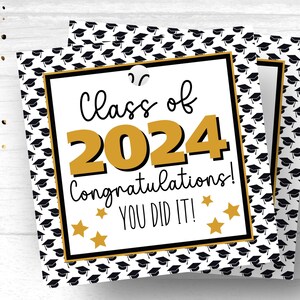 2024 Graduation Tags Printable Gift Tags Class of 2024 Tags Grad Party ...