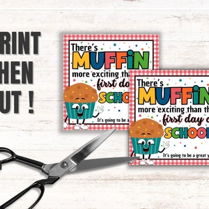 First Day of School Gift Tags for Students Snack Tag Classroom Back to ...