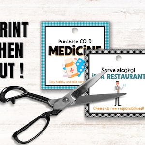 18th Birthday Gift Tag Set 18 Things You Can Do When You're 18 Tags ...