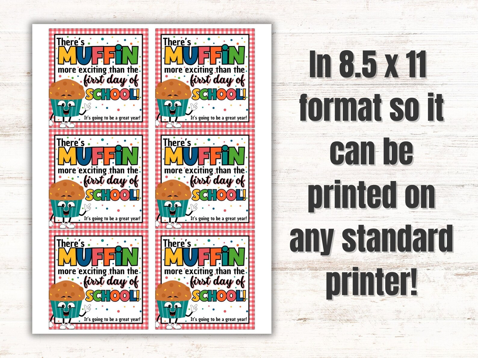 First Day of School Gift Tags for Students Snack Tag Classroom Back to ...