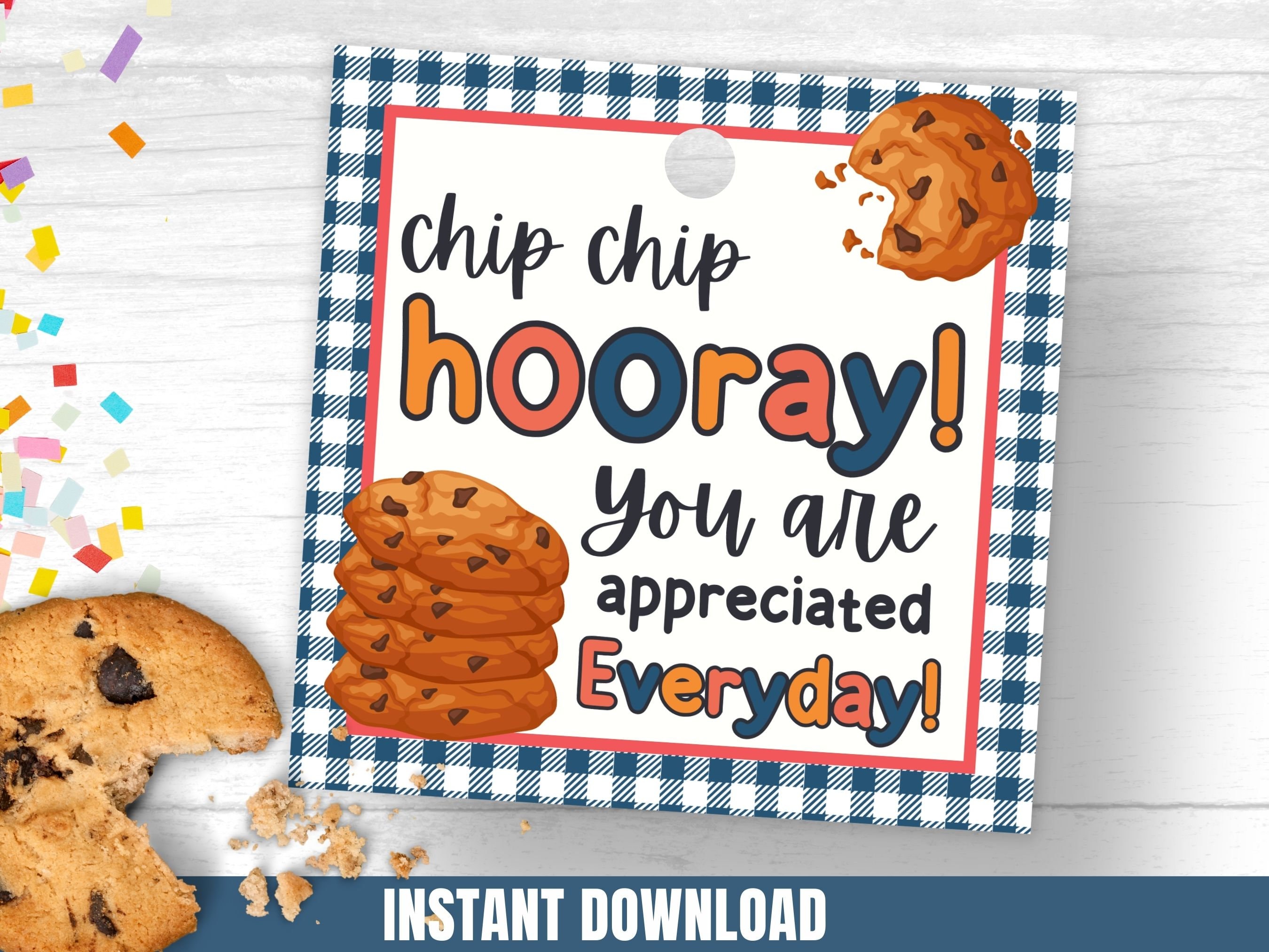 Cookies Teacher Appreciation Tag Employee Appreciation Cookie Thank You ...