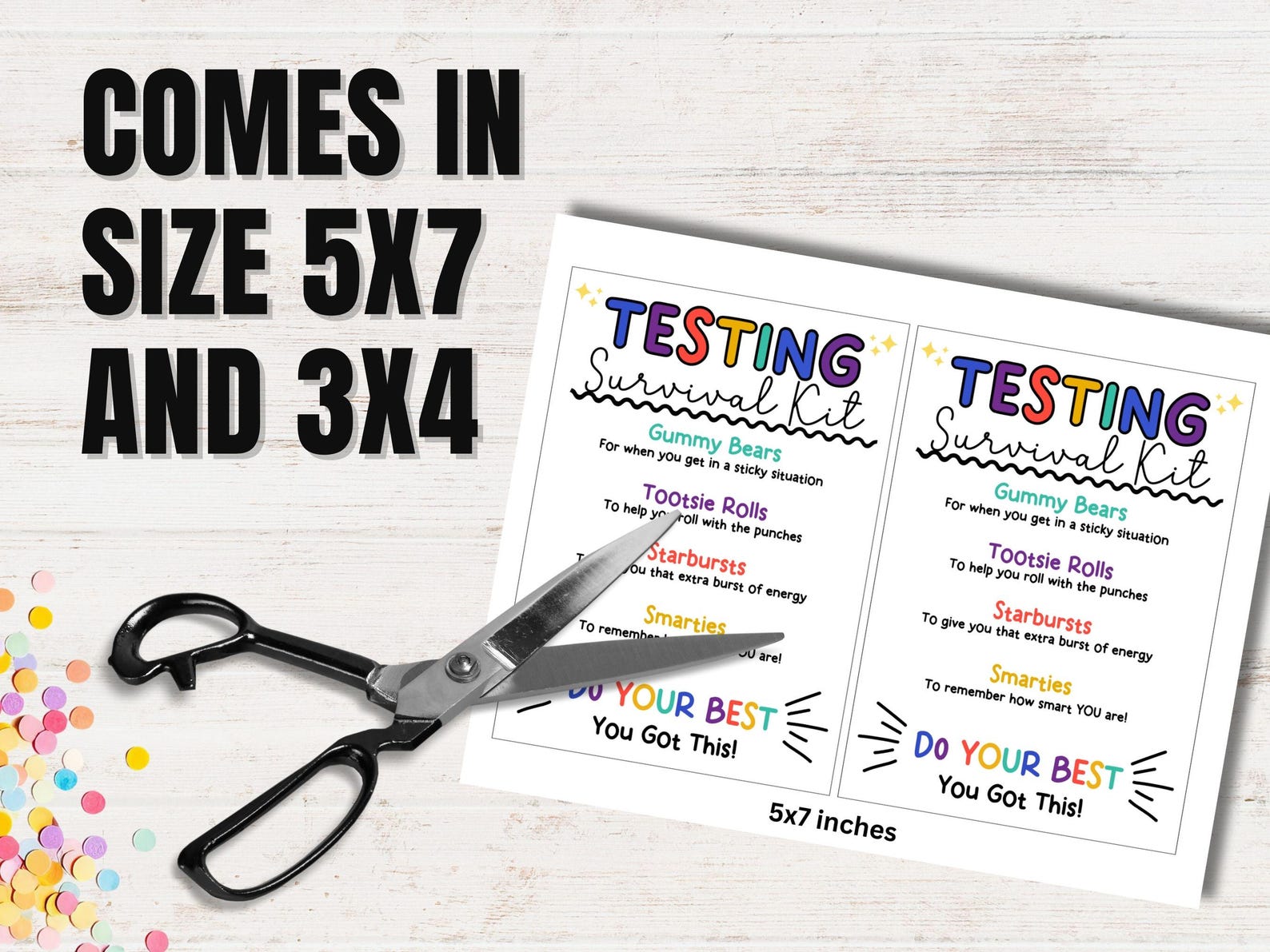 Testing Survival Kit Tags Student Encouragement Testing Classroom Treat ...